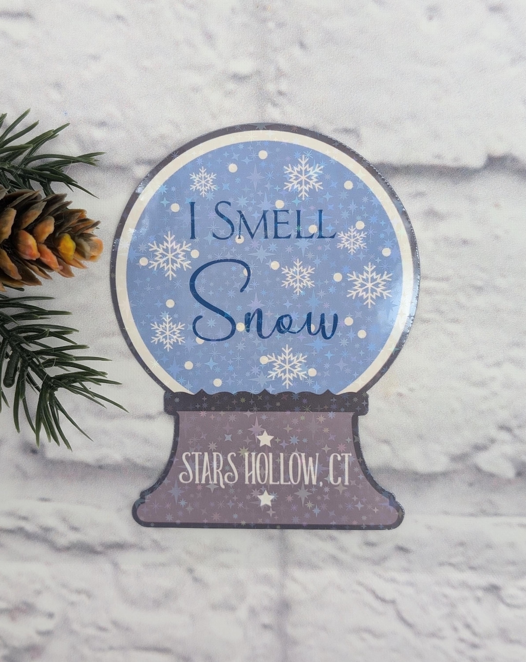 I Smell Snow Sticker, Snow Globe - Etsy