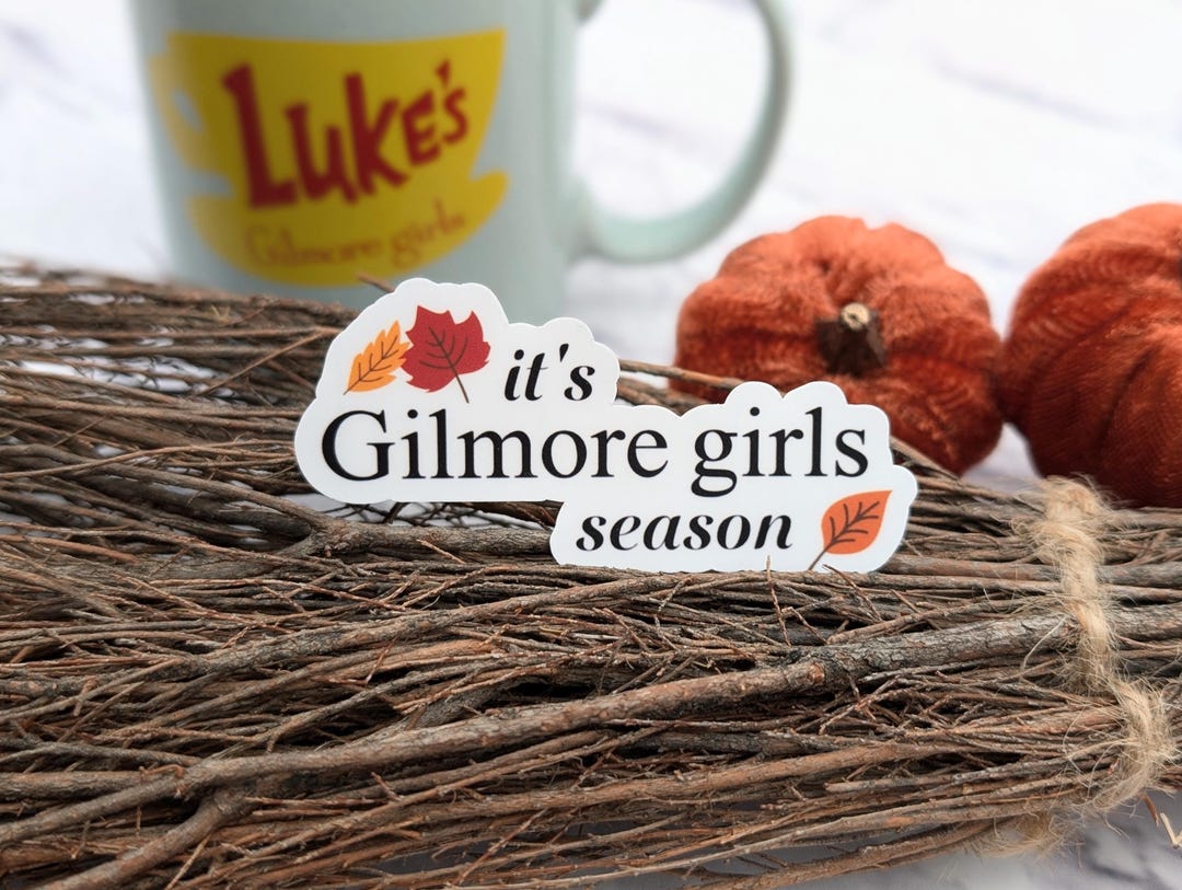 Fall Season Sticker, Cozy Small Town, Lorelai Sticker, Fall Leaves ...