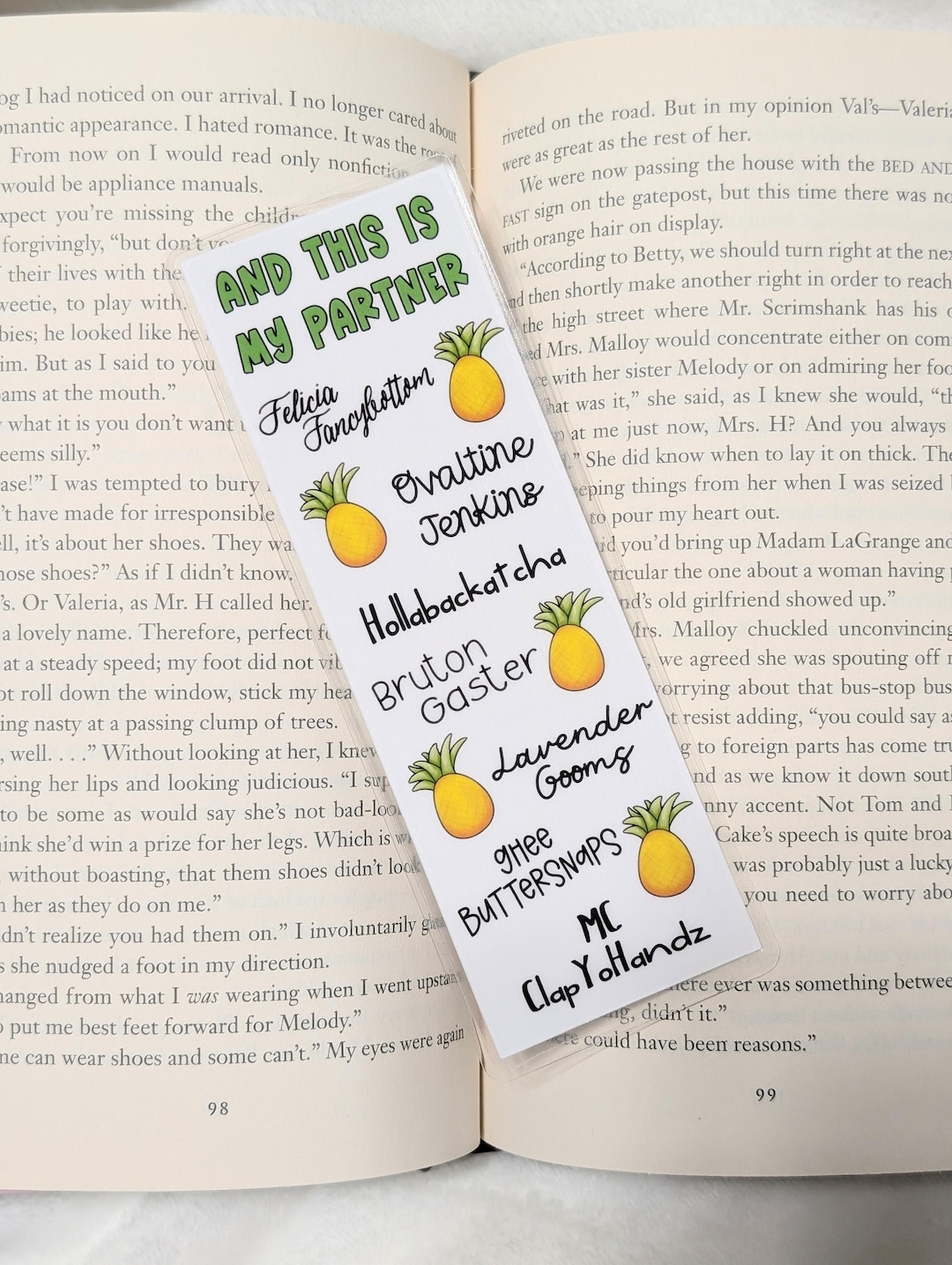 Funny Psychic Detective Bookmark| Partner Names Bookmark - Etsy