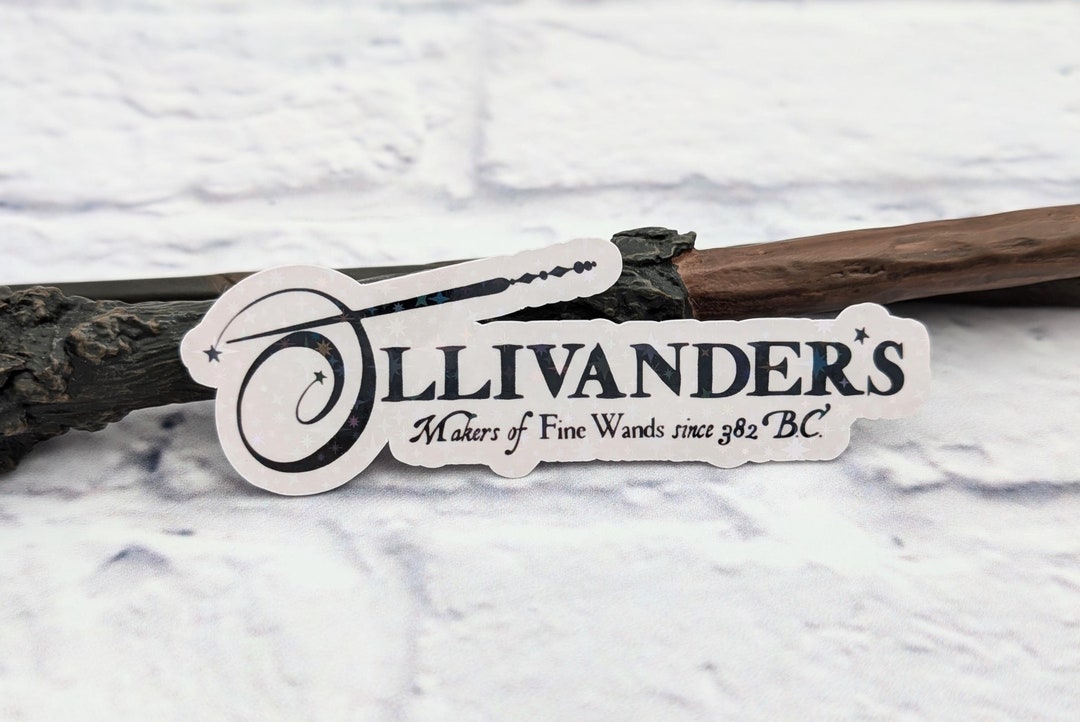 Wand Shop Sticker, 4 X 1.38 Inches, Wizard School Sticker, Boy Wizard ...