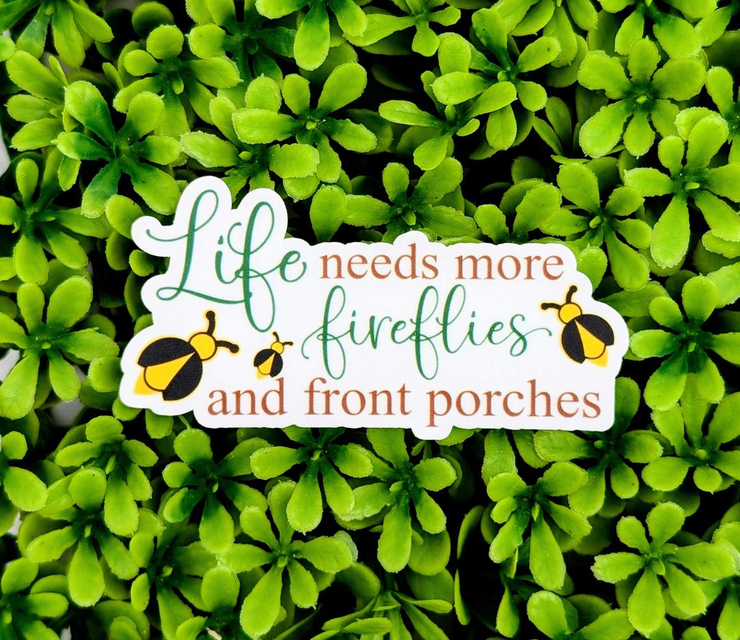 Firefly and Front Porch Sticker, Childhood Memories Sticker, Nostalgic ...