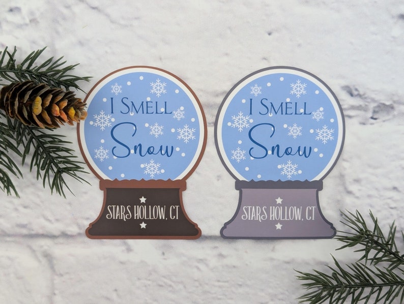 I Smell Snow Sticker, Snow Globe - Etsy