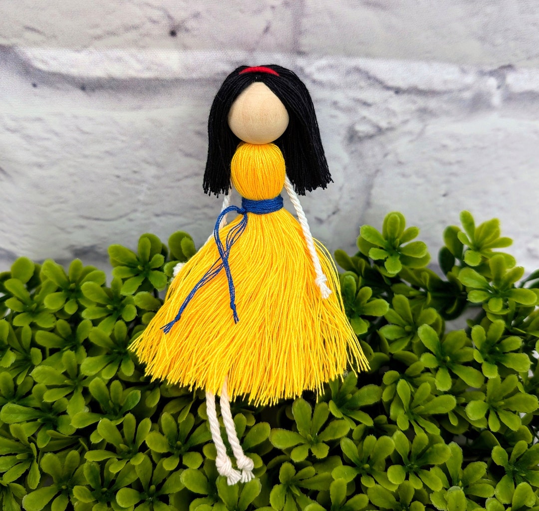 Handmade Thread Doll, Snow White Inspired, Snow White Inspired Doll ...