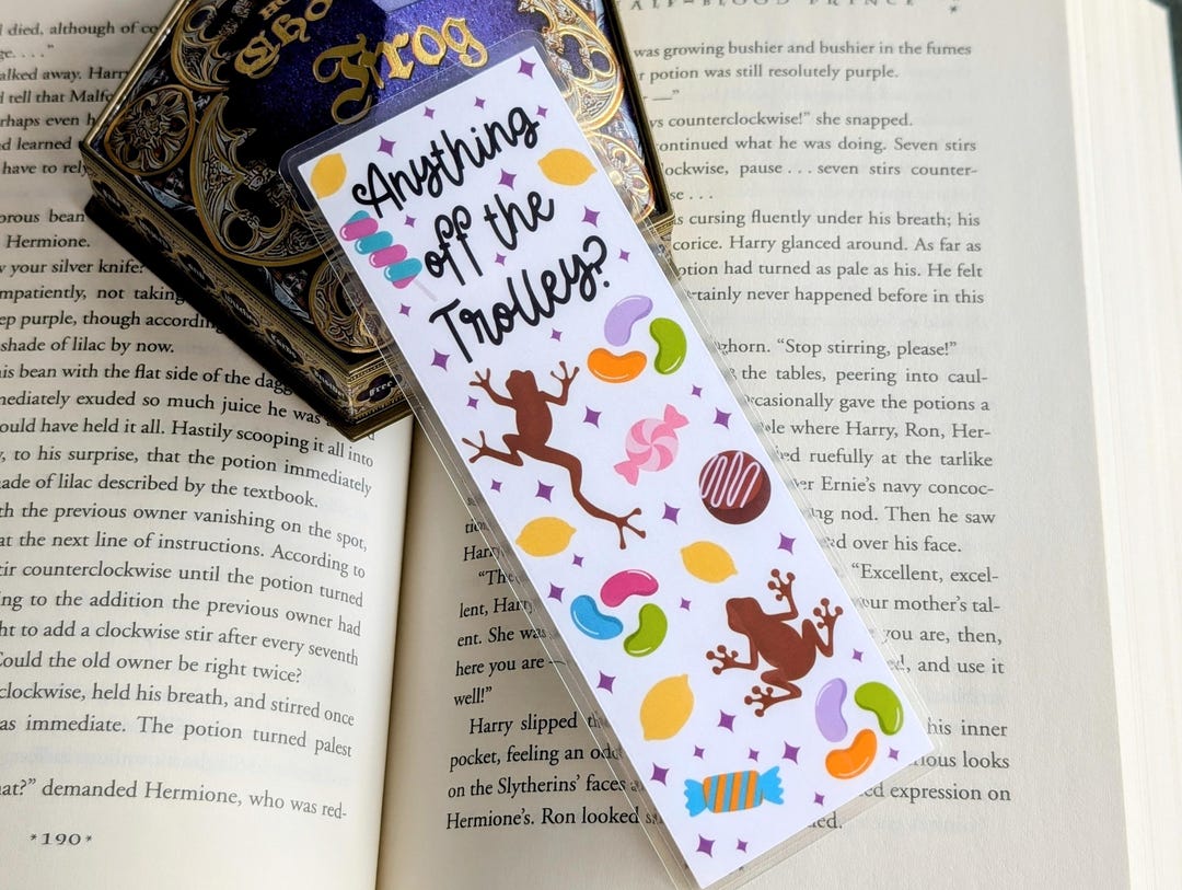 Magical Sweets Trolley Bookmark, Wizard Gift - Etsy