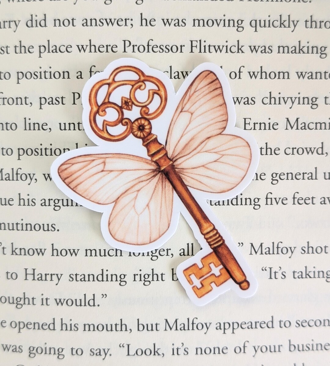 A Key With Wings Sticker, Boy Wizard Sticker, Wizard School Sticker ...