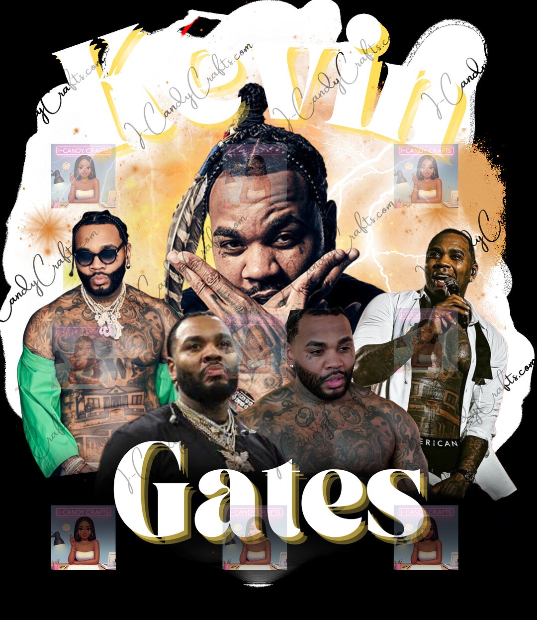 Kevin Collage Bootleg Tee Graphic Digital Download - Etsy