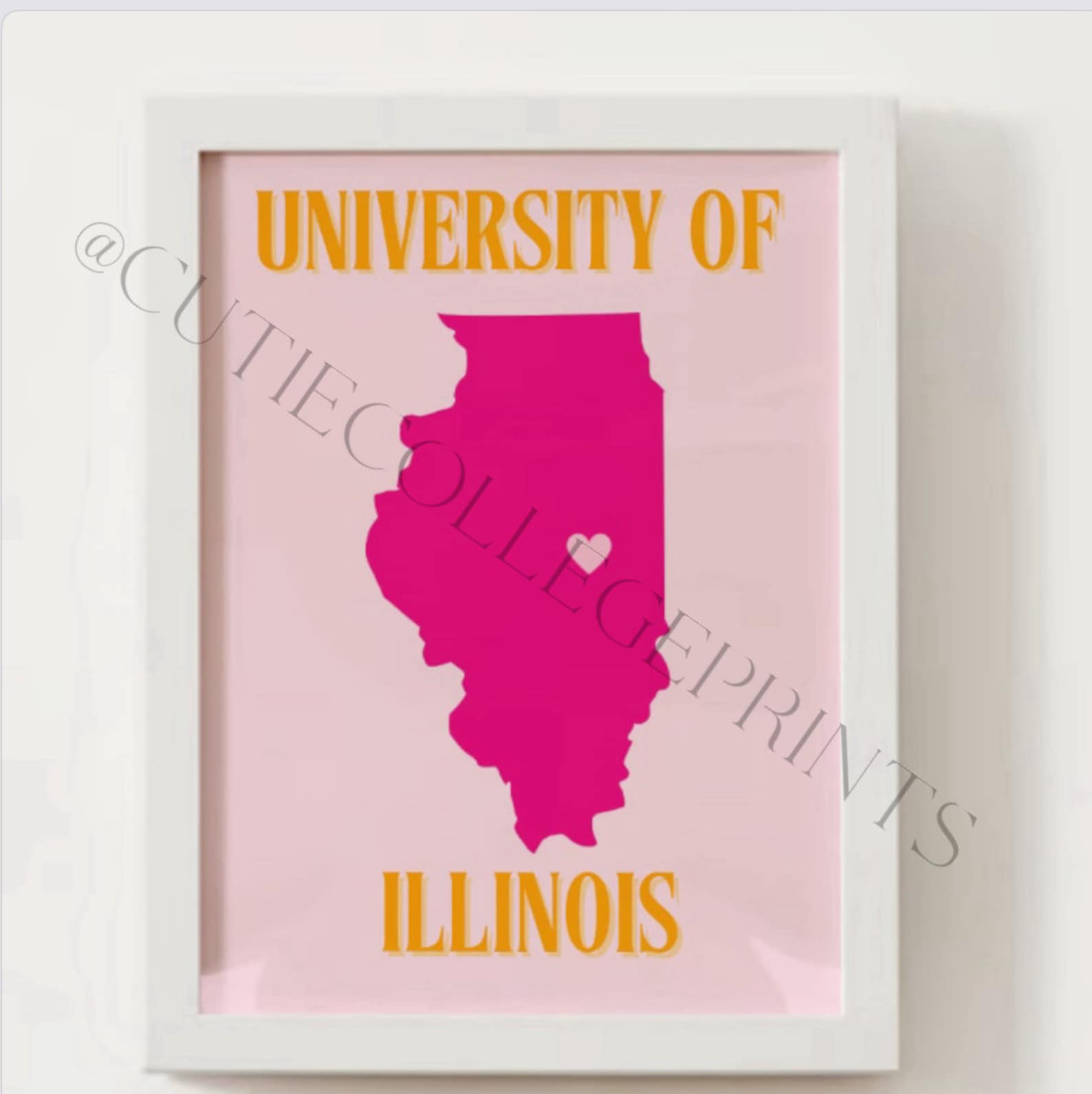 University of Illinois Urbana Champaign Poster Prints - Etsy