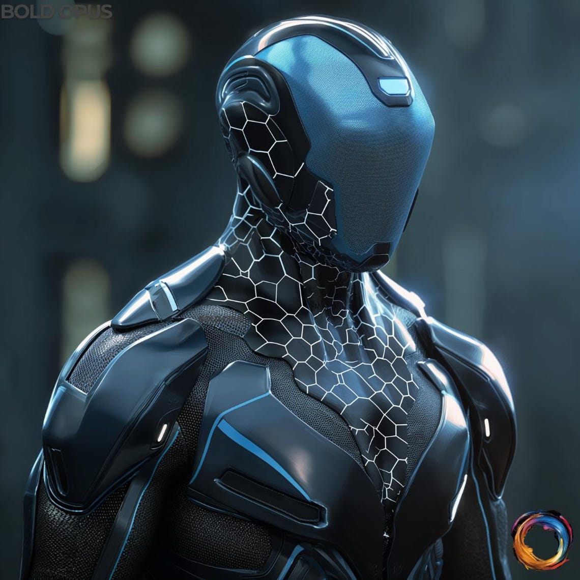 Blue Honeycomb Alien - Etsy