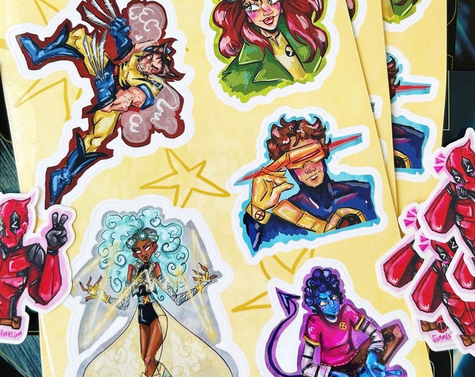 X-MEN Sticker Sheet - Etsy