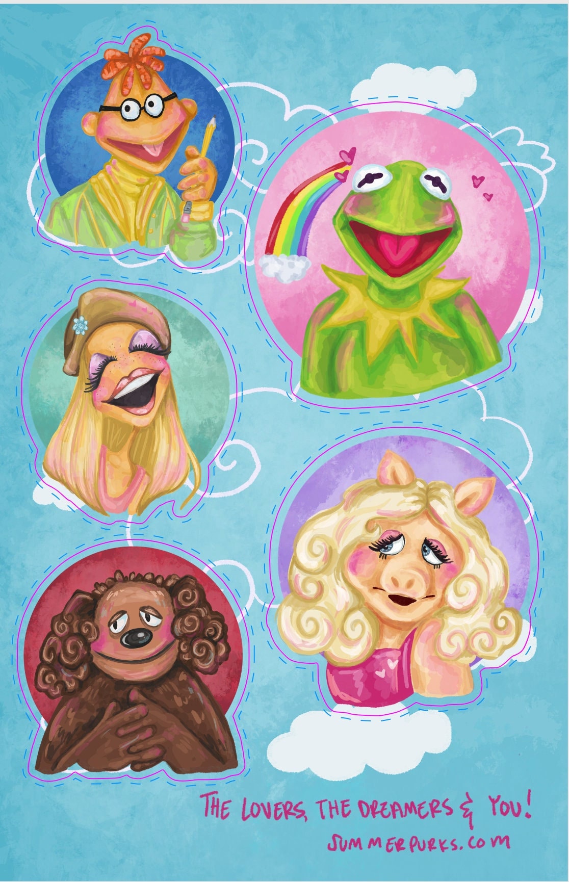 Muppet Sticker Sheet - Etsy