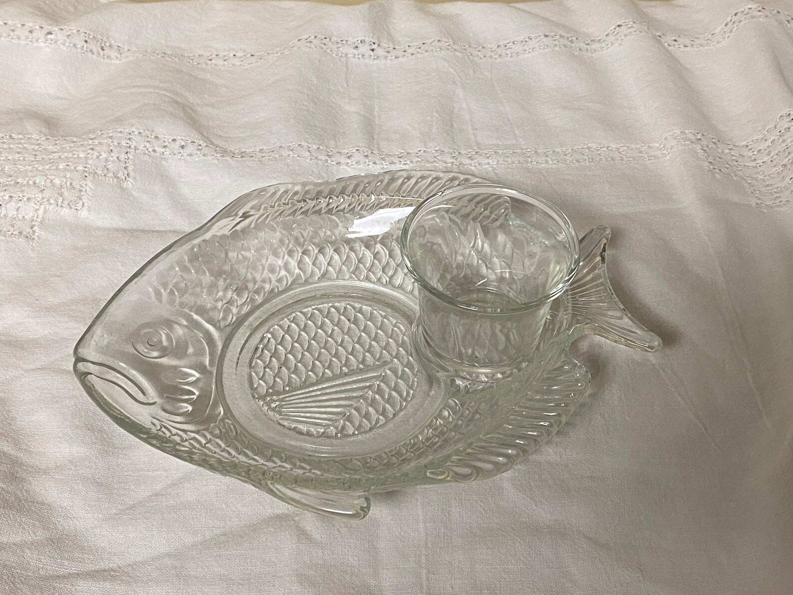 Vintage Essentials Fish Shaped 8 Pc Glass Cocktail Set - Etsy