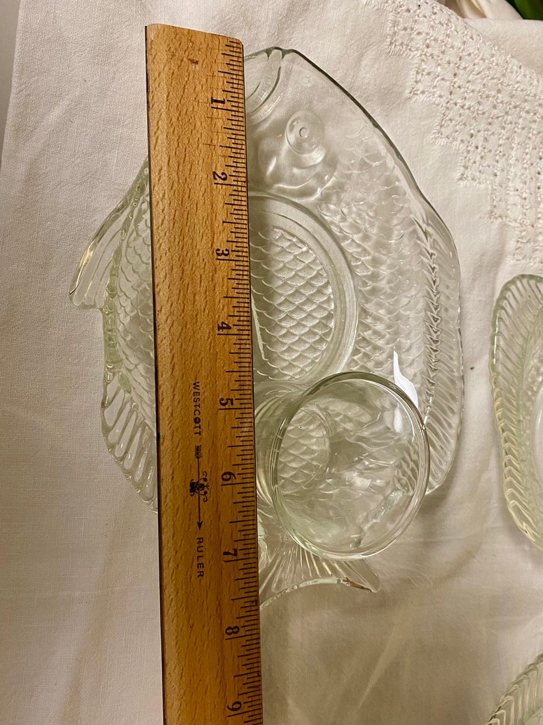 Vintage Essentials Fish Shaped 8 Pc Glass Cocktail Set - Etsy