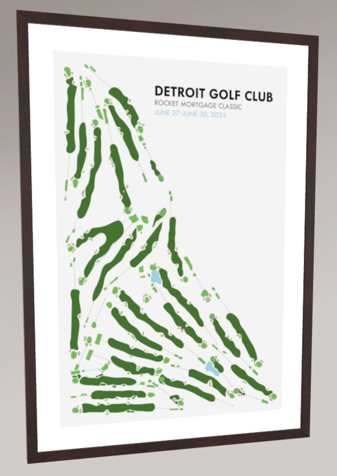 Detroit Golf Club | Rocket Mortgage Classic 2024 | Custom Golf Prints ...