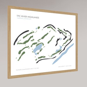 TPC River Highlands Print | Travelers Championship 2024 | Custom Golf ...