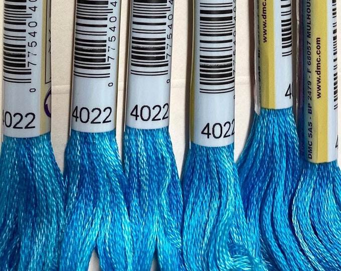 DMC 4022 Mediterranean Sea Color Variations Embroidery Floss 1 Skein 6 ...