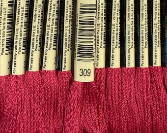 DMC 906 Medium Parrot Green Embroidery Floss 2 Skeins 6 Strand Thread ...