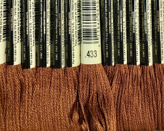 DMC 824 Very Dark Blue Embroidery Floss 2 Skeins 6 Strand Thread for ...