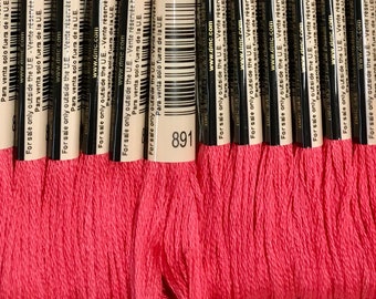 DMC 816 Garnet Embroidery Floss 6 Strand Thread for Embroidery Cross ...