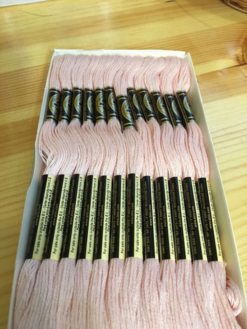 DMC 225 Ultra Very Light Shell Pink Embroidery Floss 6 Strand for ...