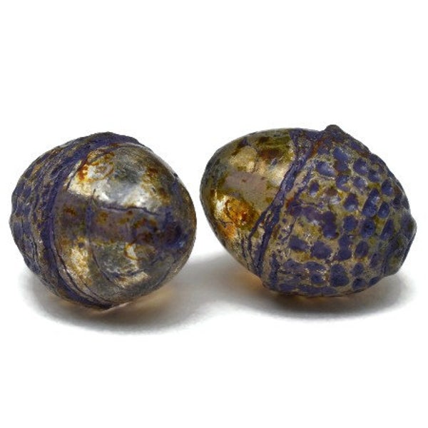 Glass Acorn - Etsy