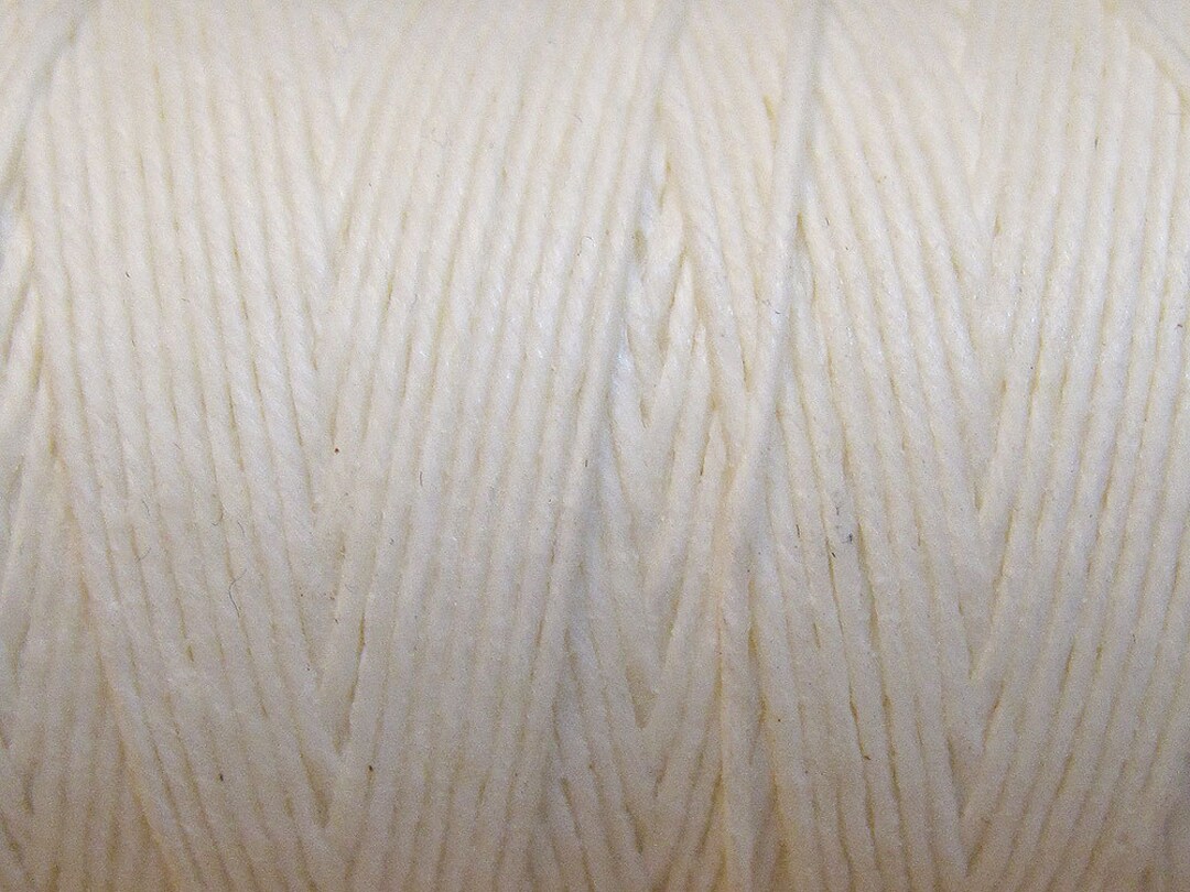 White Waxed Linen Cord 4 Ply 10 Yards for Macrame Kumihimo Knotting - Etsy