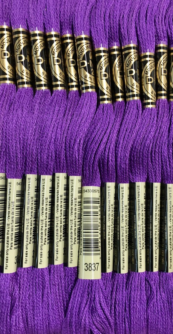 DMC 3837 Lavender Ultra Dark Embroidery Floss 6 Strand Thread - Etsy