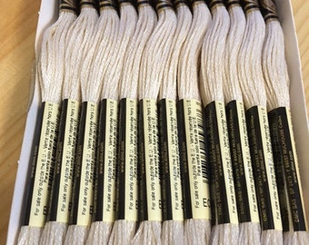 DMC 452 Shell Gray Medium Embroidery Floss 2 Skeins 6 Strand Thread for Embroidery Cross Stitch ...