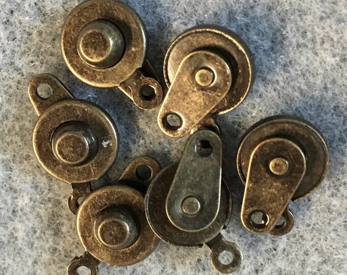 6 Snap Clasps Trailer Hitch Ball and Socket Clasps Antique - Etsy