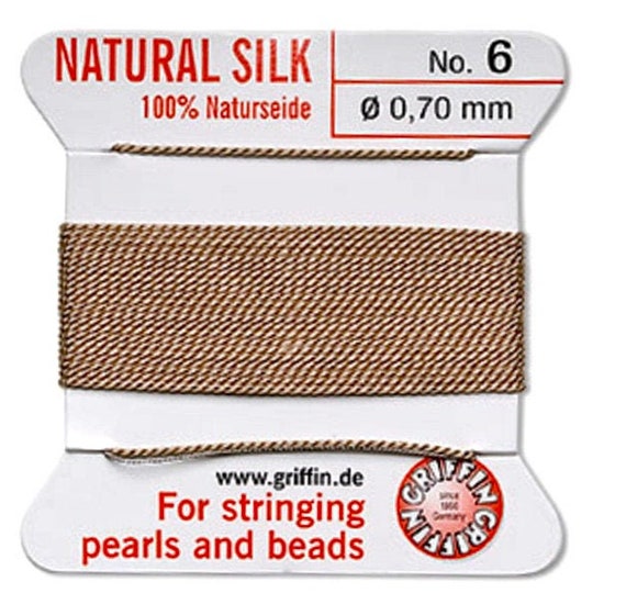 Beige Griffin 6 Natural Silk Thread With Attached Needle - Etsy