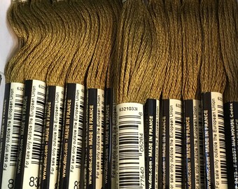 DMC 832 Golden Olive Embroidery Floss 2 Skeins 6 Strand Thread | Etsy