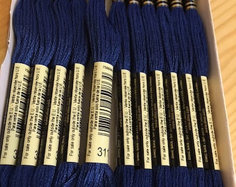 DMC 367 Dark Pistachio Green Embroidery Floss 2 Skeins 6 Strand Thread ...