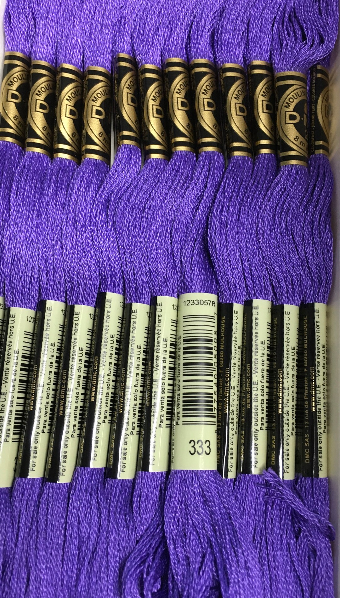DMC 333 Blue Violet Very Dark Embroidery Floss 6 Strand Thread for ...