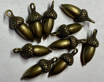 Acorn Charms - Etsy
