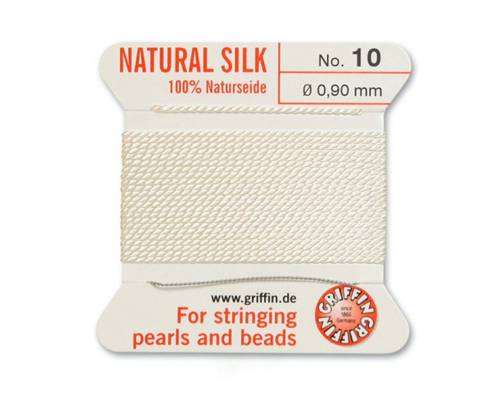 Whitegriffin 10 Natural Silk Thread With Attached Needle - Etsy