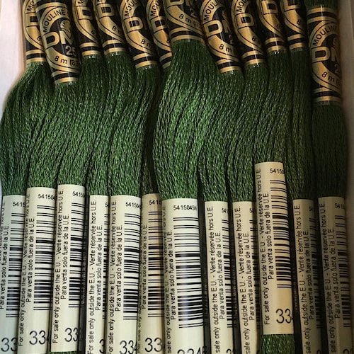 DMC 906 Medium Parrot Green Embroidery Floss 2 Skeins 6 Strand - Etsy