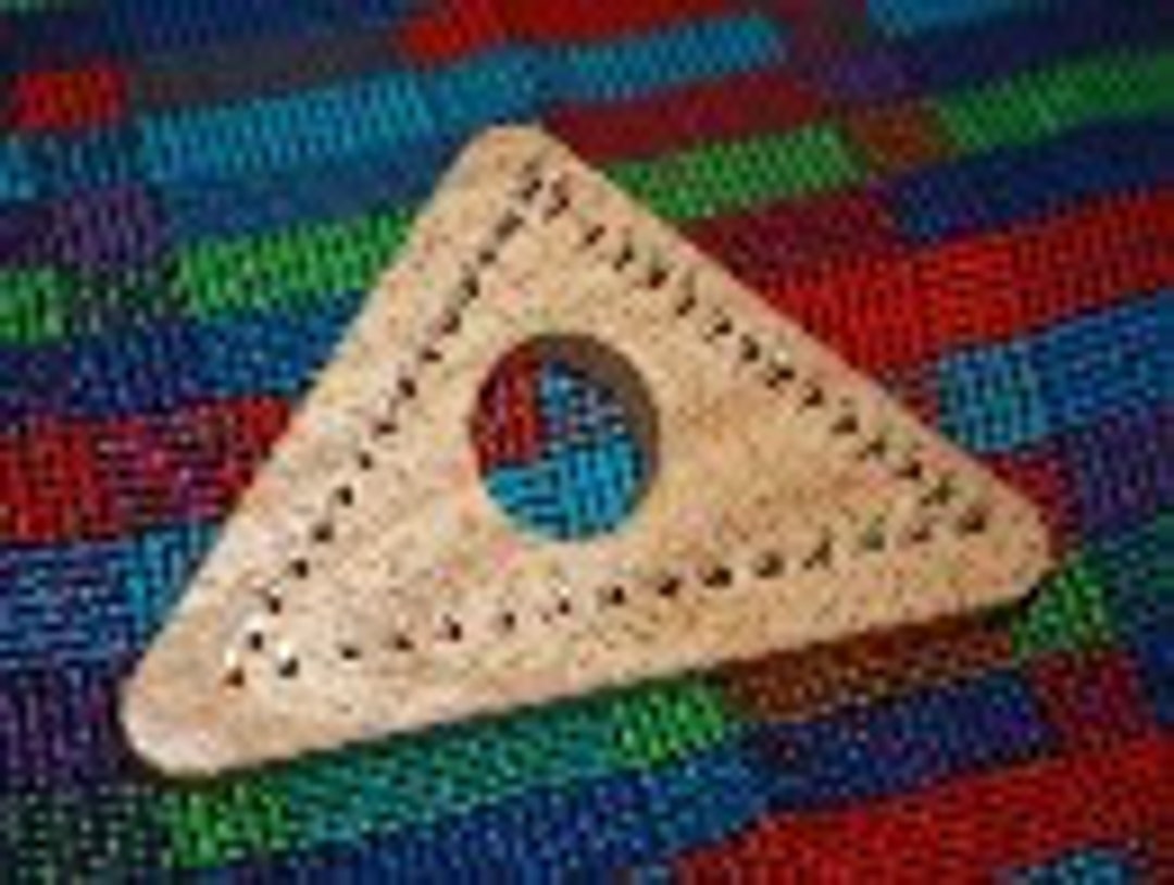 Triangle Loom Li'l Weaver Loom Wooden Weaving Pin Loom With Stainless ...