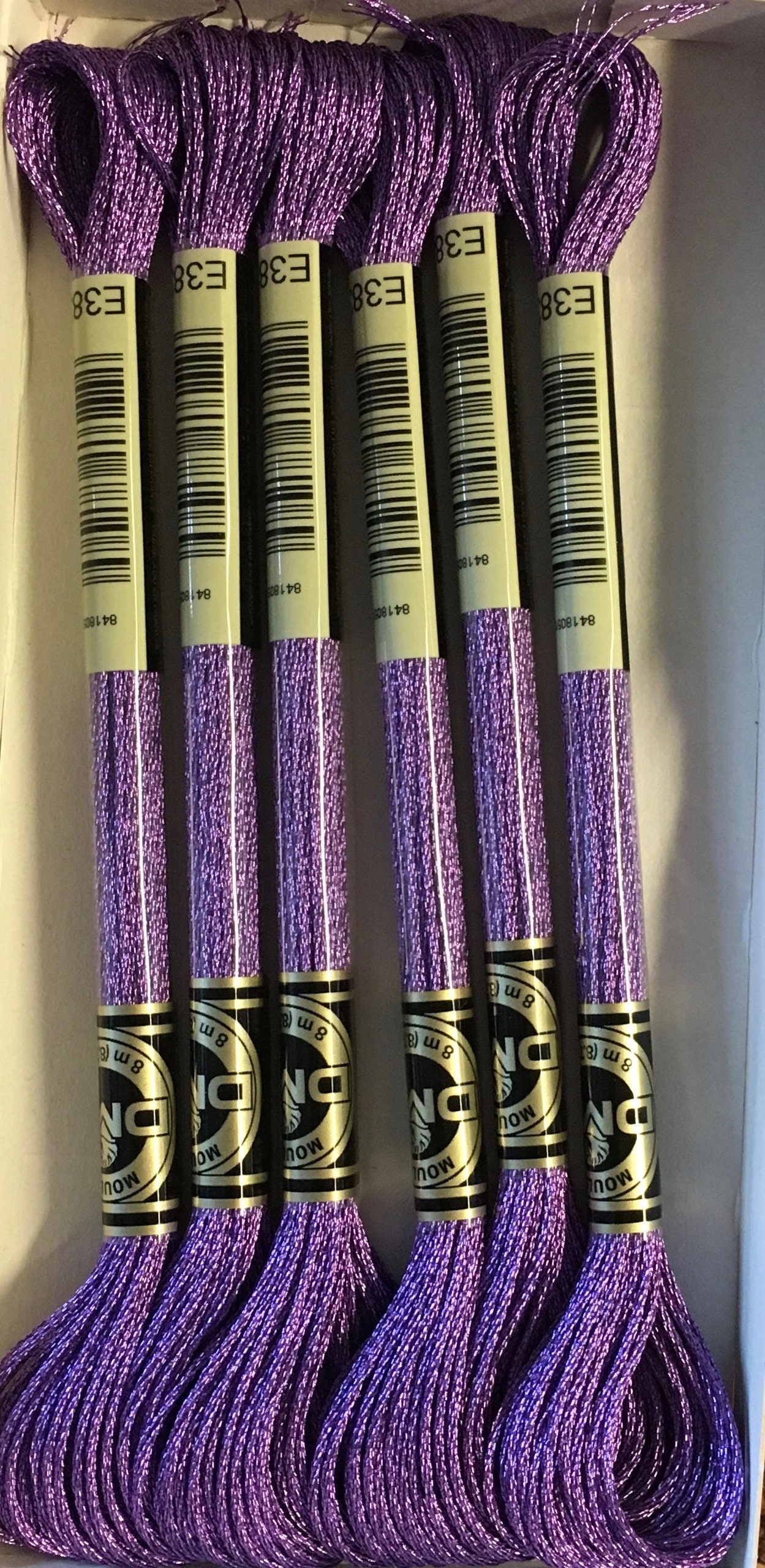 DMC E3837 Purple Ruby Metallic Light Effects Embroidery Floss - Etsy