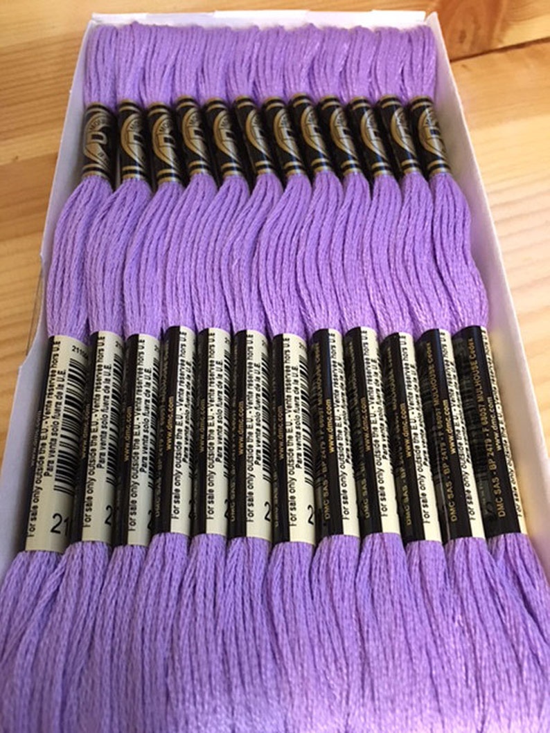 DMC 210 Medium Lavender Embroidery Floss 2 Skeins 6 Strand | Etsy