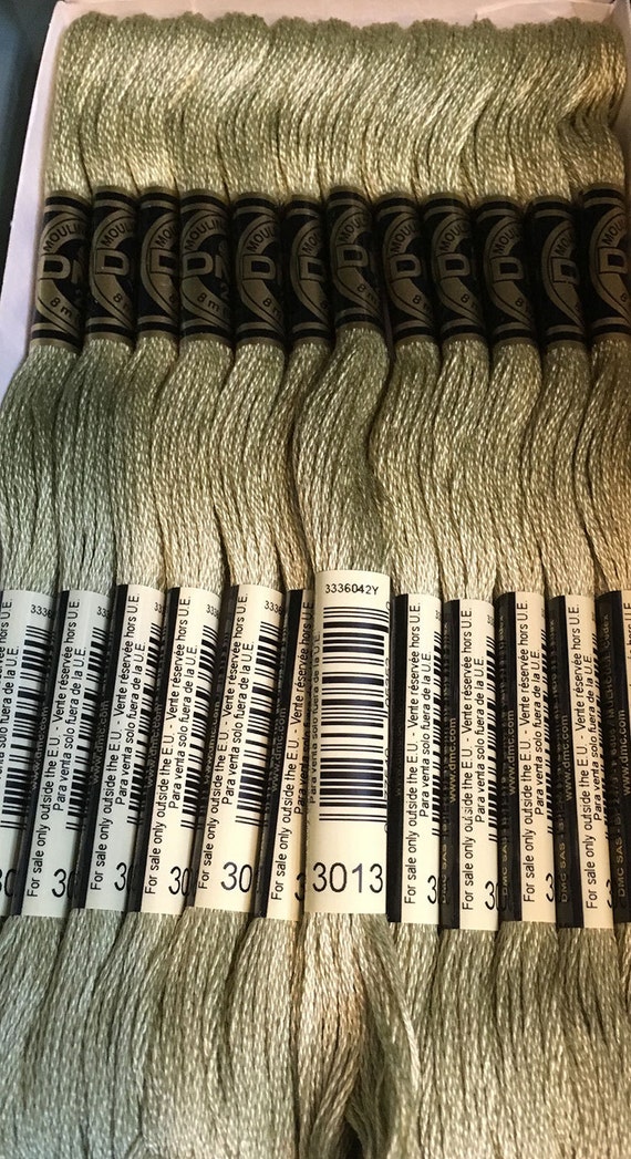 DMC 3013 Light Khaki Green Embroidery Floss 2 Skeins 6 Strand | Etsy