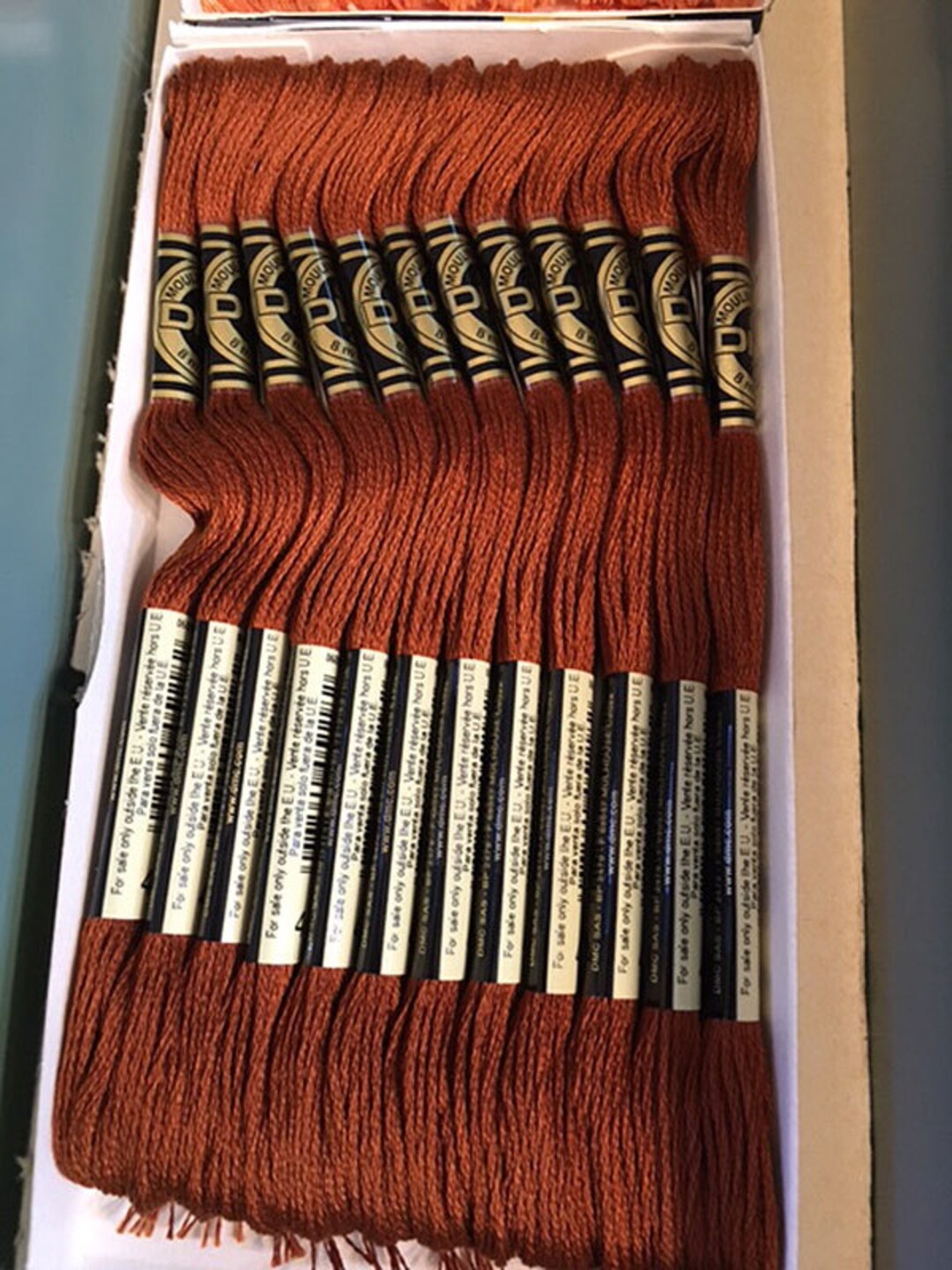 DMC 400 Dark Mahogany Embroidery Floss 2 Skeins 6 Strand Thread for ...