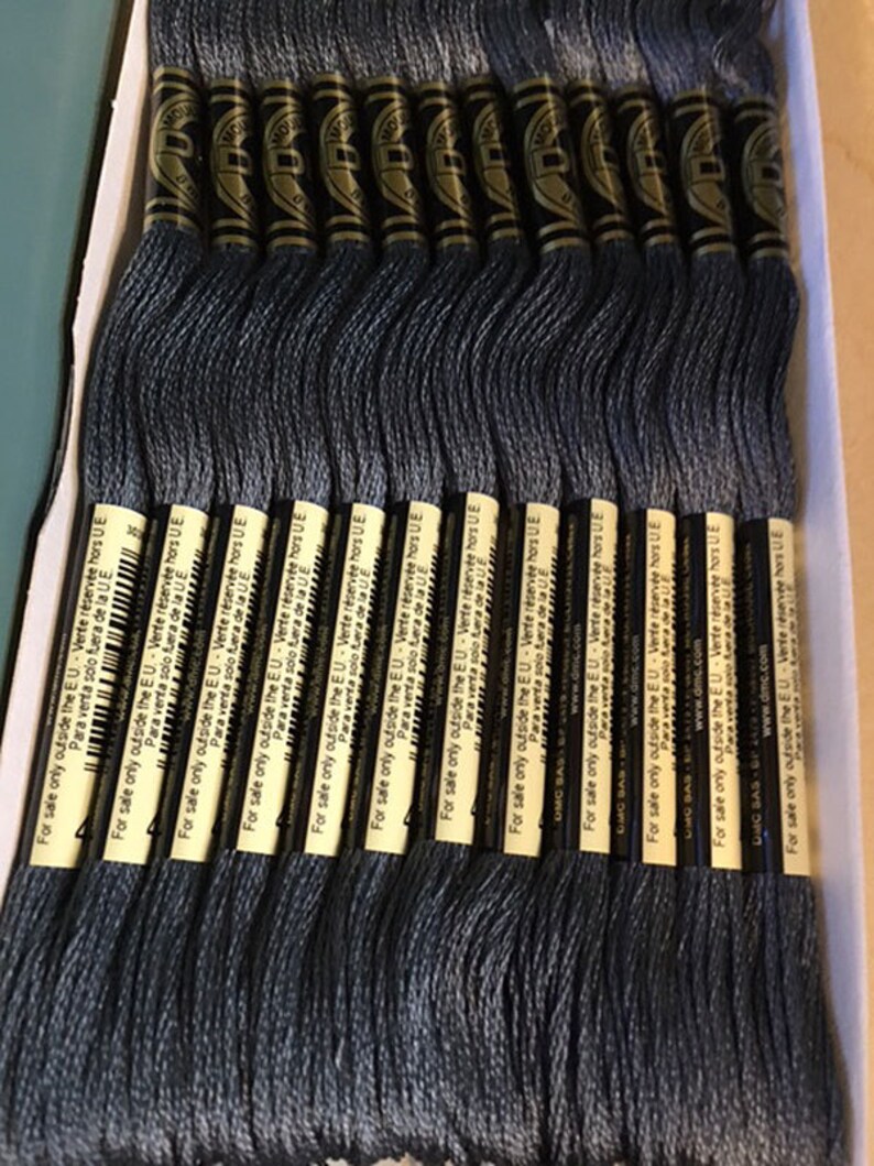 DMC 413 Dark Pewter Gray Embroidery Floss 2 skeins 6 Strand | Etsy