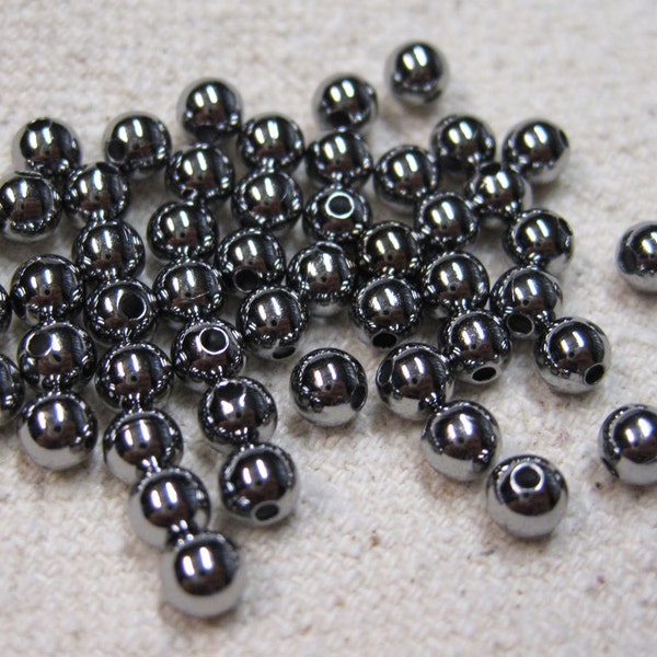 Gunmetal Beads - Etsy