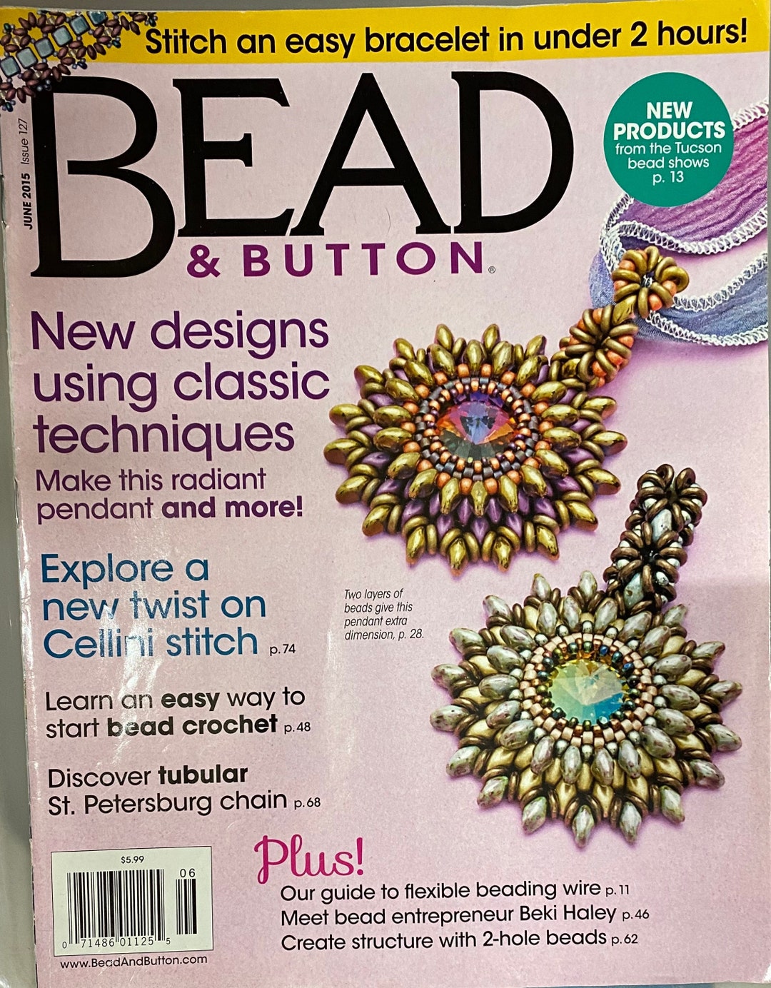 Bead and Button Magazine Bead Crochet Cellini Spiral St. Petersburg ...