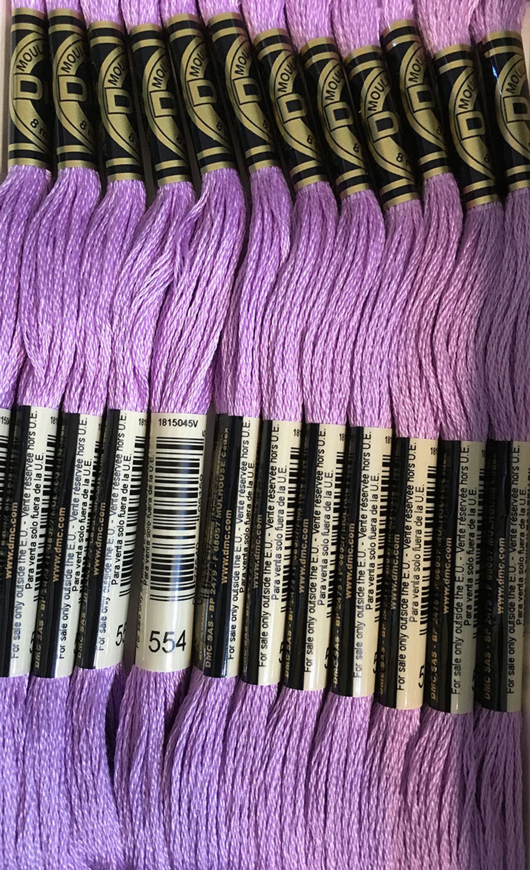 DMC 554 Light Violet Embroidery Floss 2 Skeins 6 Strand Thread for ...
