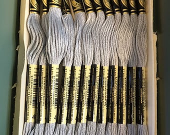 DMC 452 Shell Gray Medium Embroidery Floss 2 Skeins 6 Strand Thread for Embroidery Cross Stitch ...