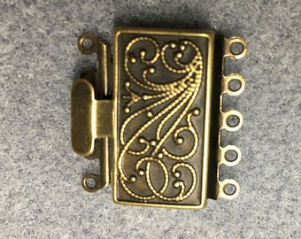 Antique Brass Box Clasp - Etsy