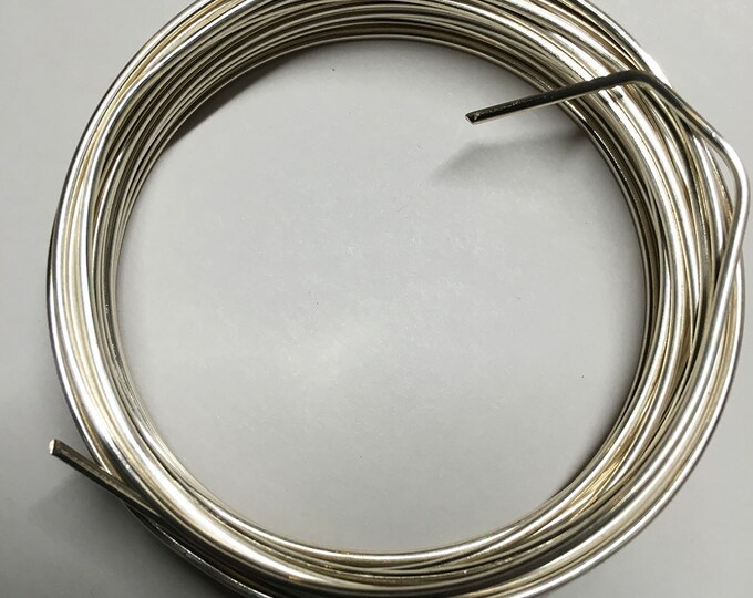 14 Gauge Silver Tarnish Resistant Copper Craft Wire 10 Ft Made in USA ...