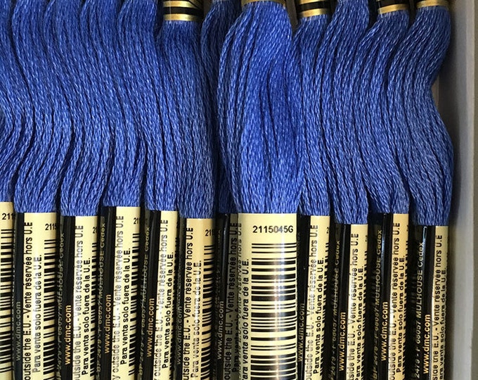 DMC 798 Dark Delft Blue Embroidery Floss 2 Skeins 6 Strand Thread for ...