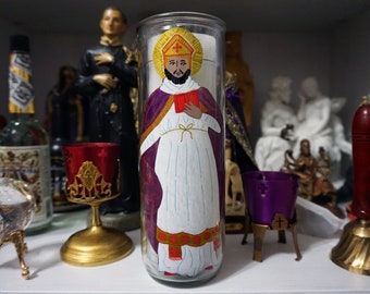 St Cyprian Candle Hoodoo, Voodoo, Wicca, Pagan - Etsy