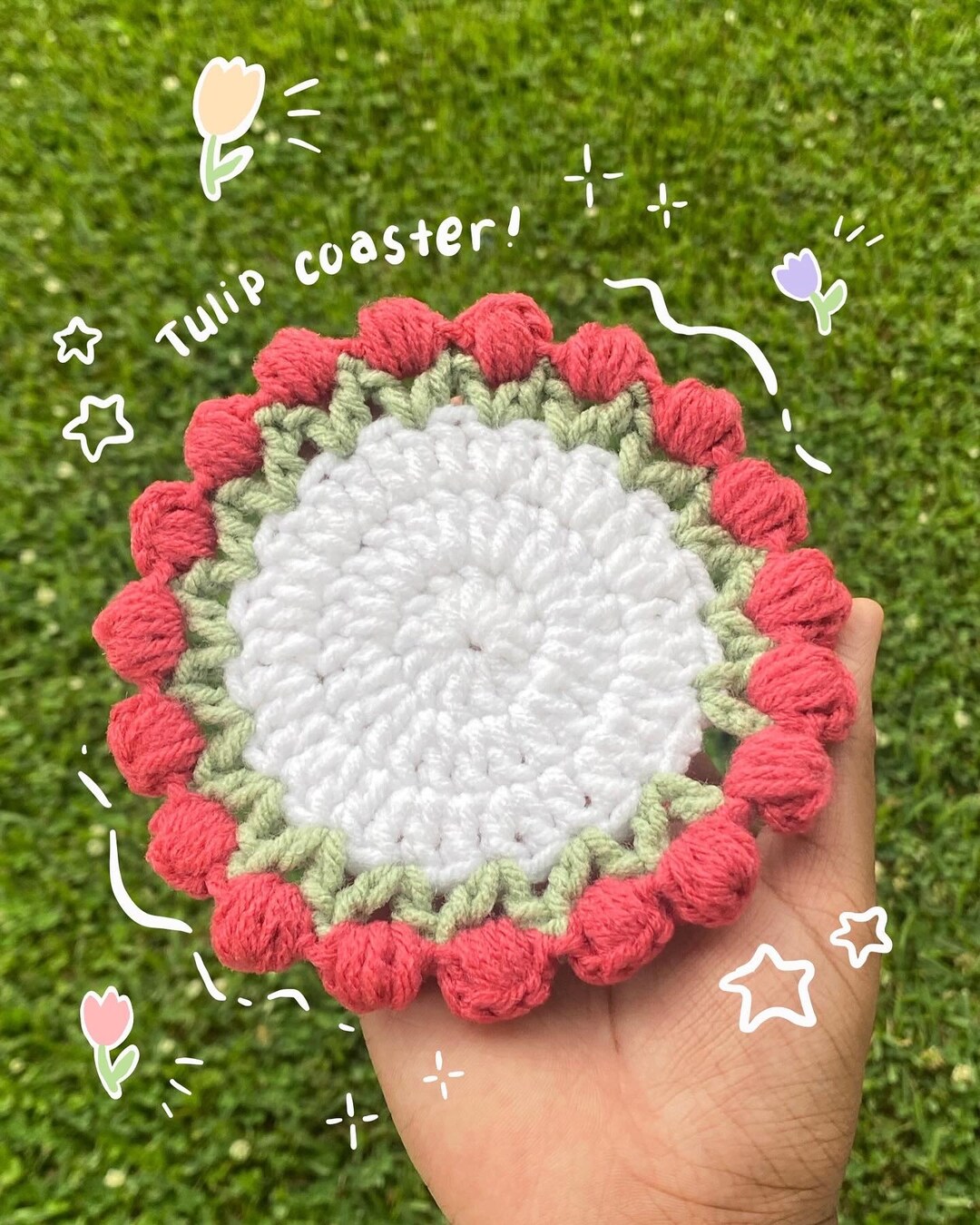 Tulip Coasters - Etsy